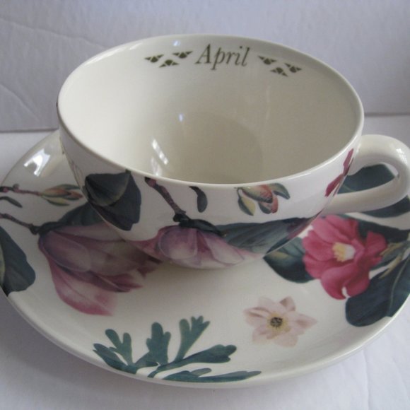 Spode | Dining | Spode Flowers Of The Month Oversized Tea Cup Saucer ...
